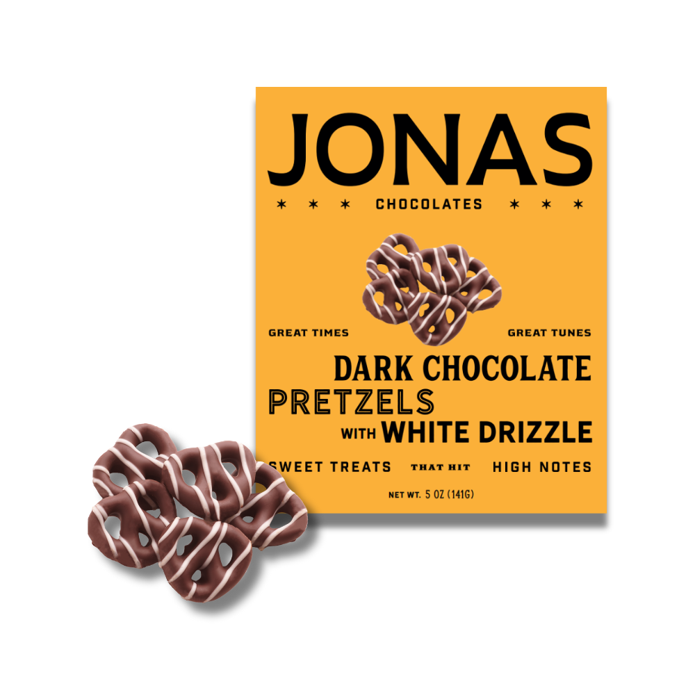 JONAS Chocolates - Dark Chocolate Pretzels - 5oz – Jonas Brothers