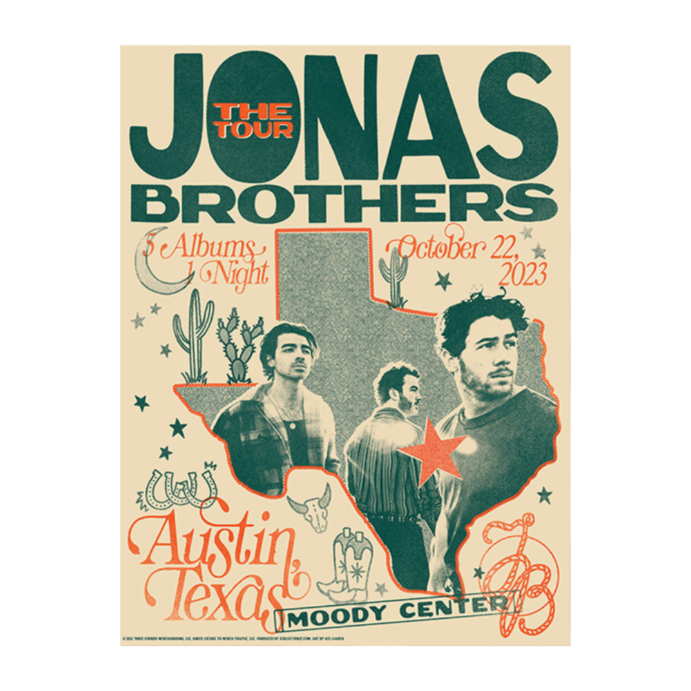 AUSTIN POSTER - Oct 22 – Jonas Brothers