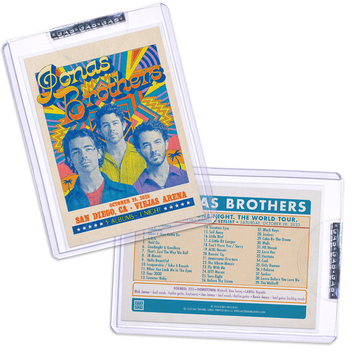 San Diego Trading Card – Jonas Brothers