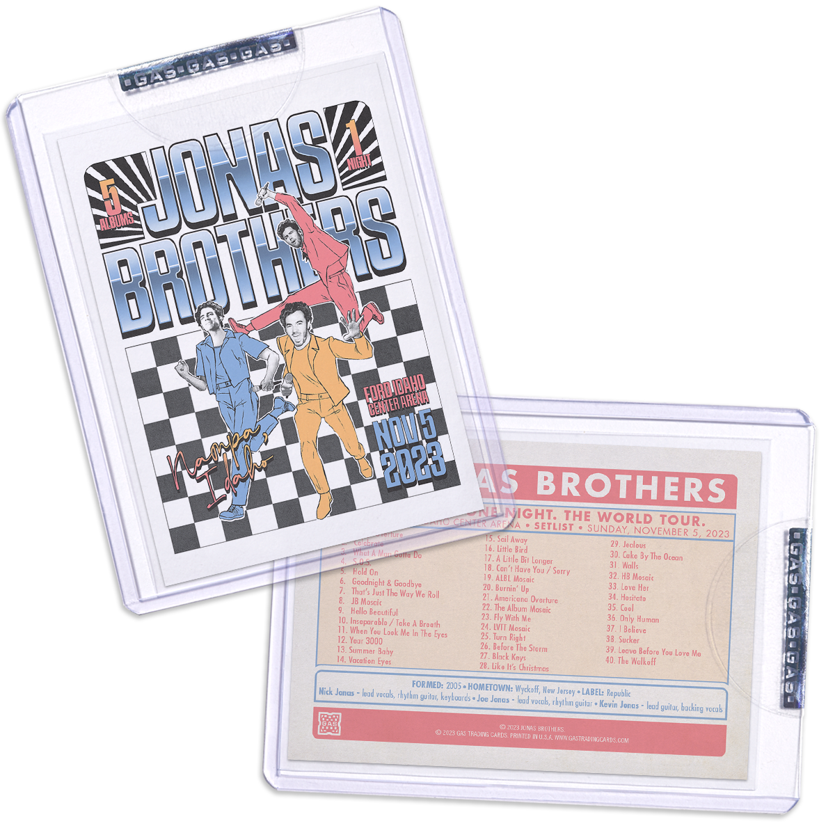 Nampa Trading Card – Jonas Brothers