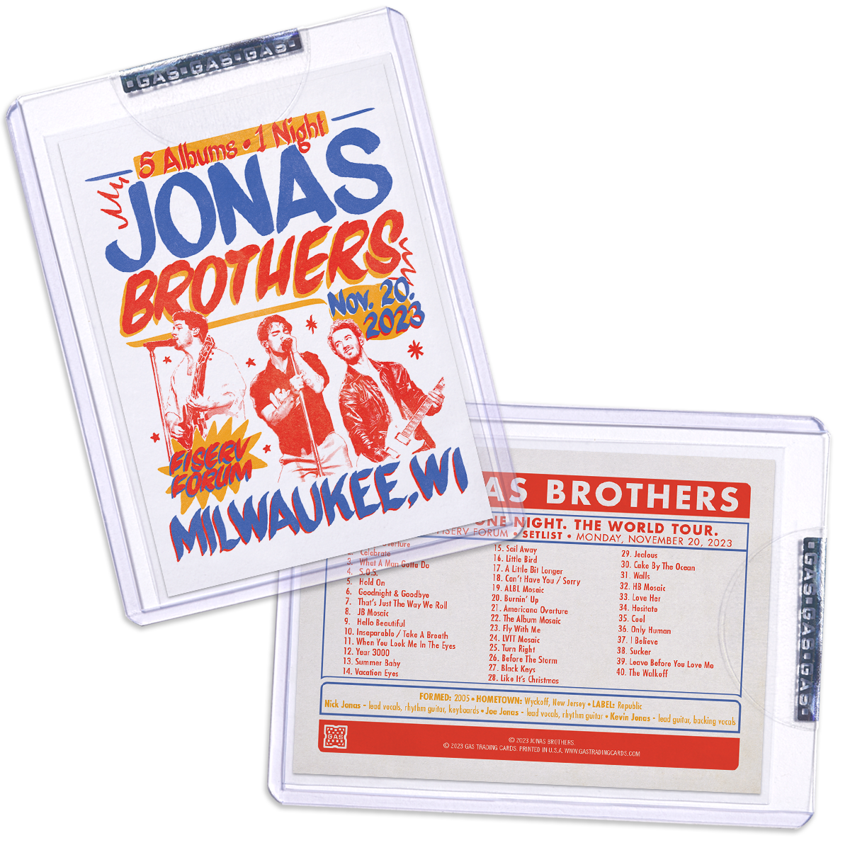 Milwaukee Trading Card – Jonas Brothers